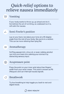 Nausea 101: Causes, treatments, and the gut-brain connection - Oshi Health